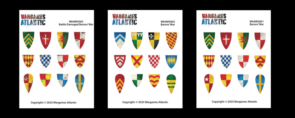 Our New Shield Decals - Pre-order Barons' War! — Wargames Atlantic
