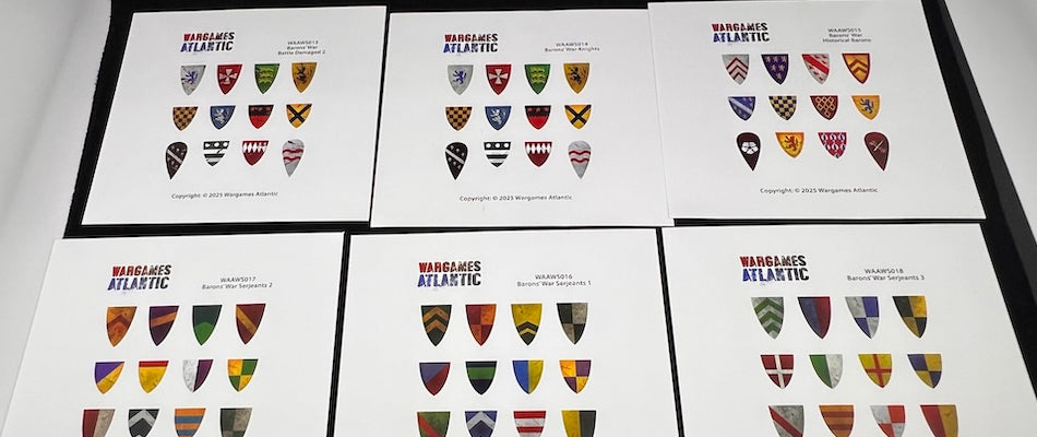 More Shield Decals for Barons' War! — Wargames Atlantic