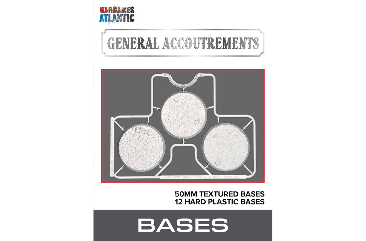 50mm Textured Bases (3mm Bevel) — Wargames Atlantic
