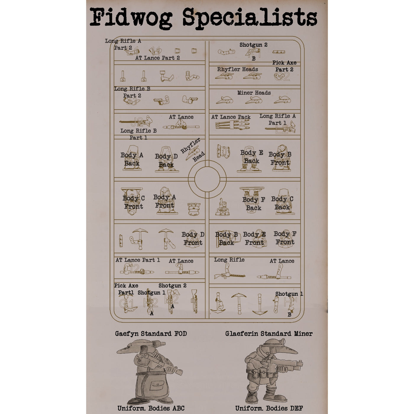 Quar Fidwog Specialists — Wargames Atlantic